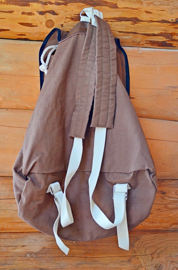 NOS Soviet backpack UNUSED Vintage Soviet Knapsack La… - Gem