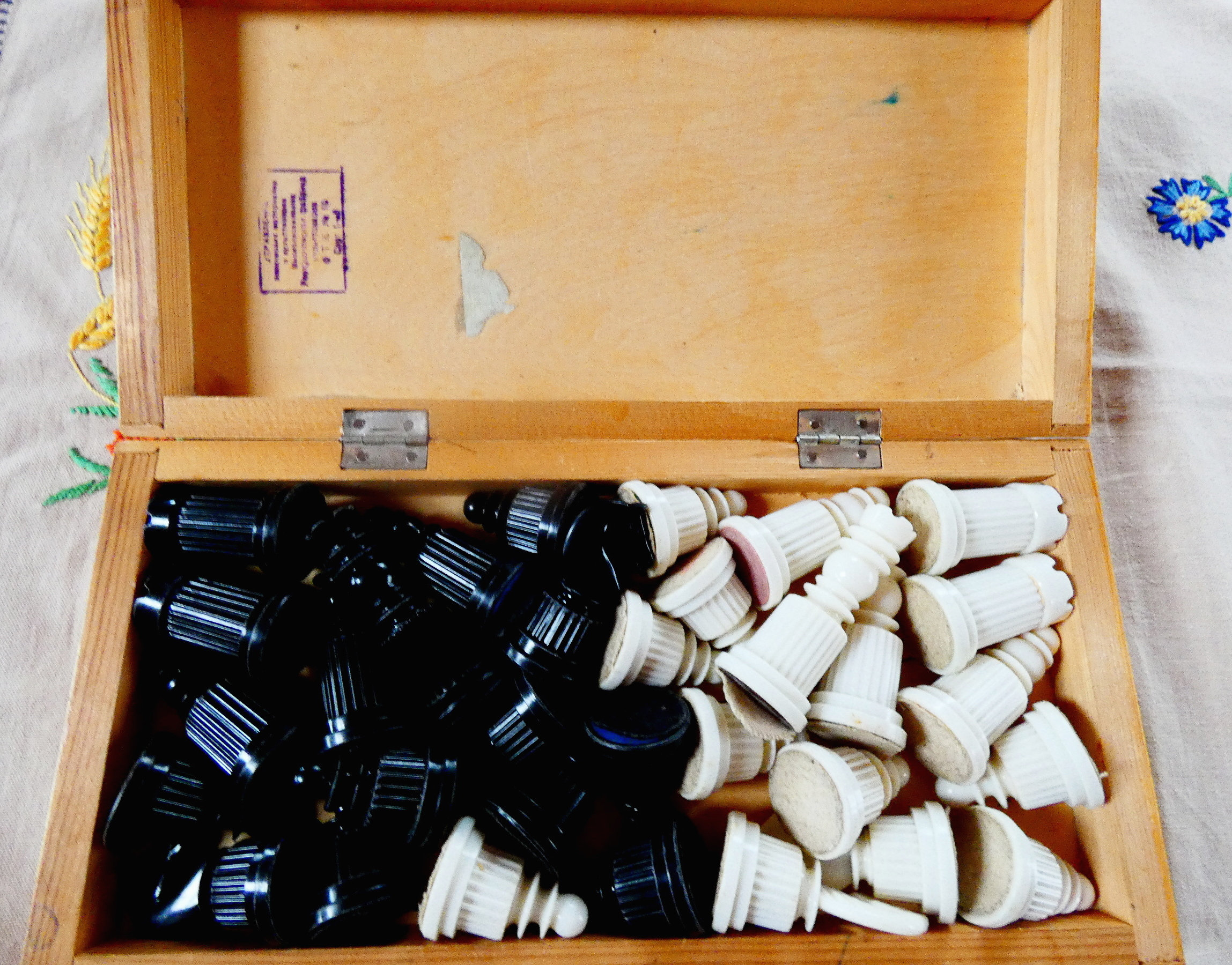 Soviet Vintage Hard Plastic Chess Set Russian Chess Full Set Chess ...