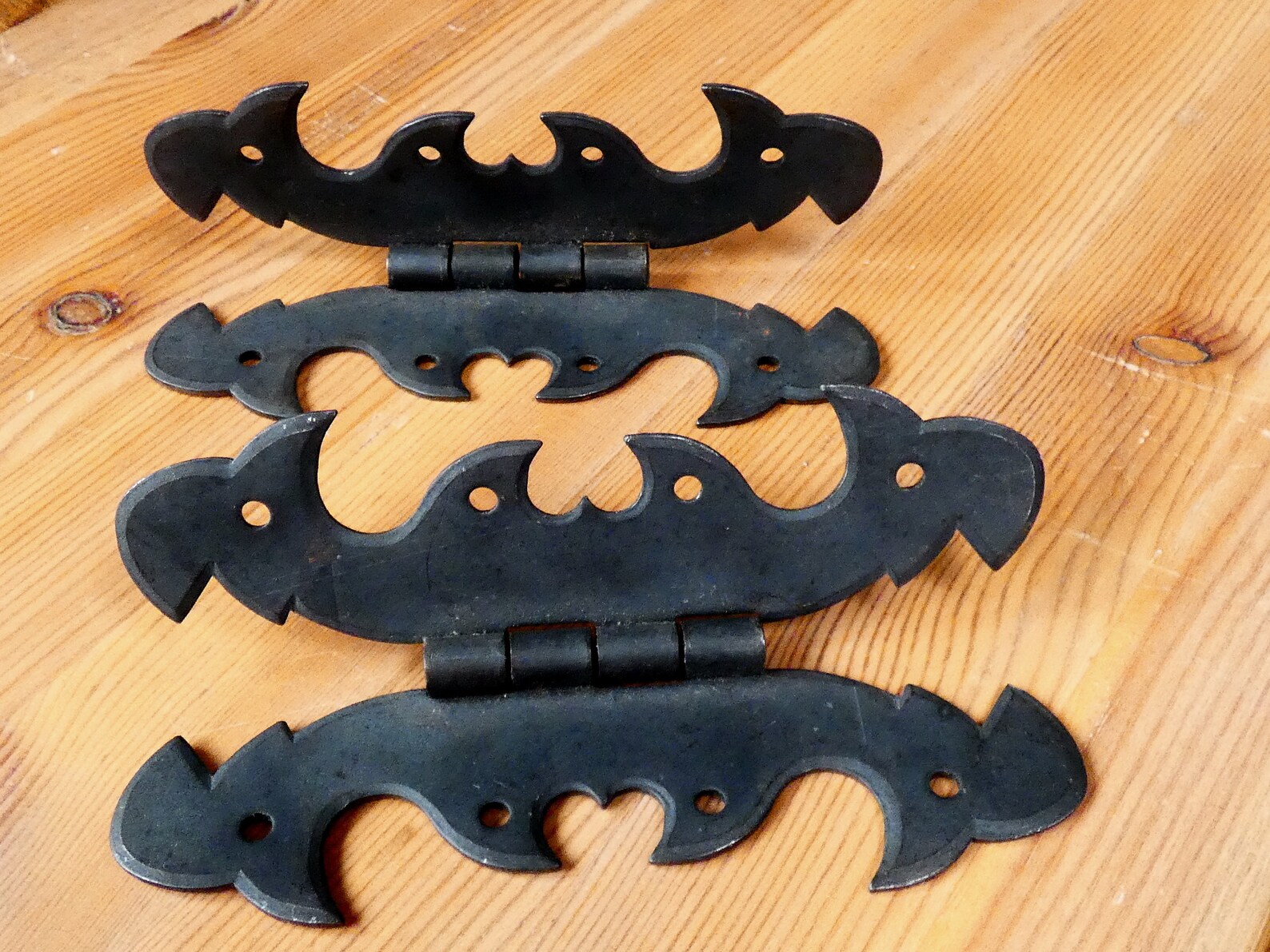 Vintage Door/window Hinges Set of 2 Iron Door Hinges Rustic | Etsy