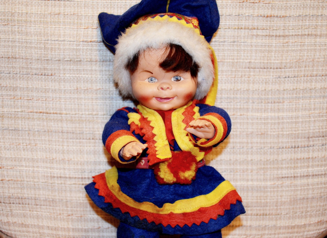 LAPLAND SAAMI BOY Old Toy Saami Boy Saami Folk Costume Retro Handmade ...