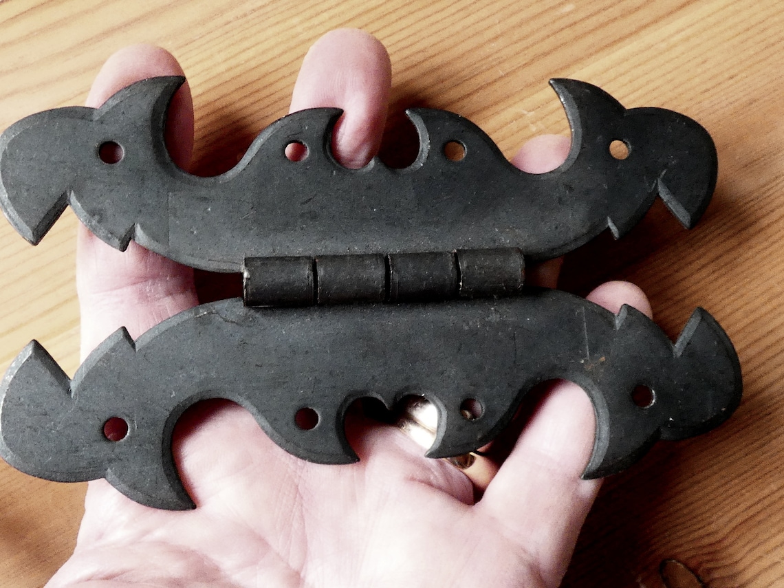 Vintage Door/window Hinges Set of 2 Iron Door Hinges Rustic | Etsy