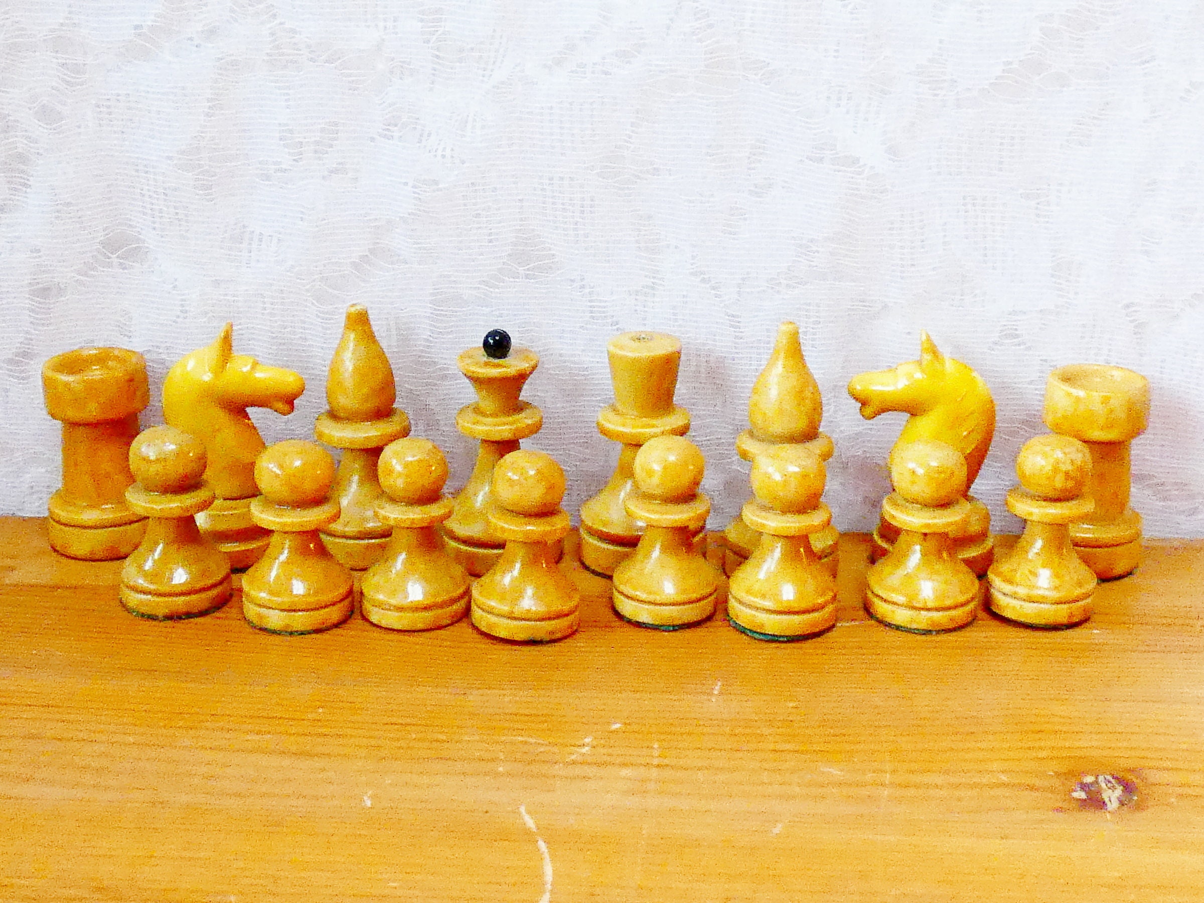 Soviet Vintage Wooden Chess Set Russian Chess Full Set Chess | Etsy