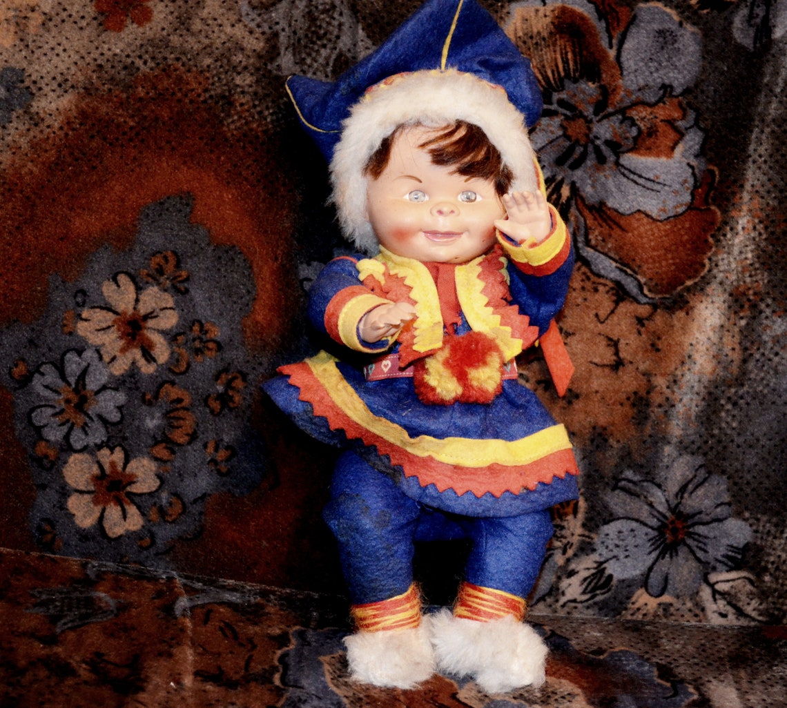LAPLAND SAAMI BOY Old Toy Saami Boy Saami Folk Costume Retro Handmade ...
