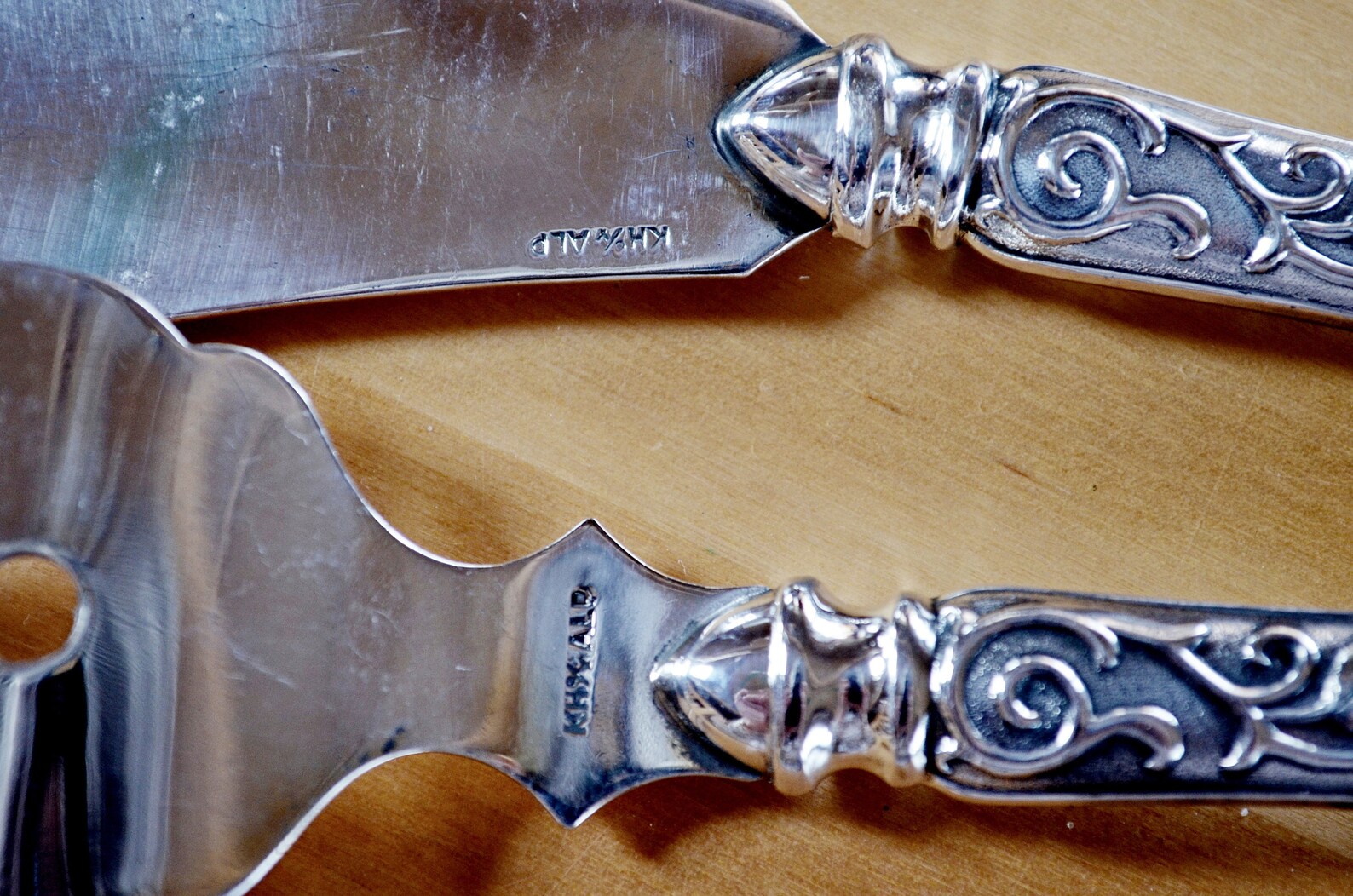 ALPACA Silver Fish Serving Set Vintage Ornamented Serving - Etsy
