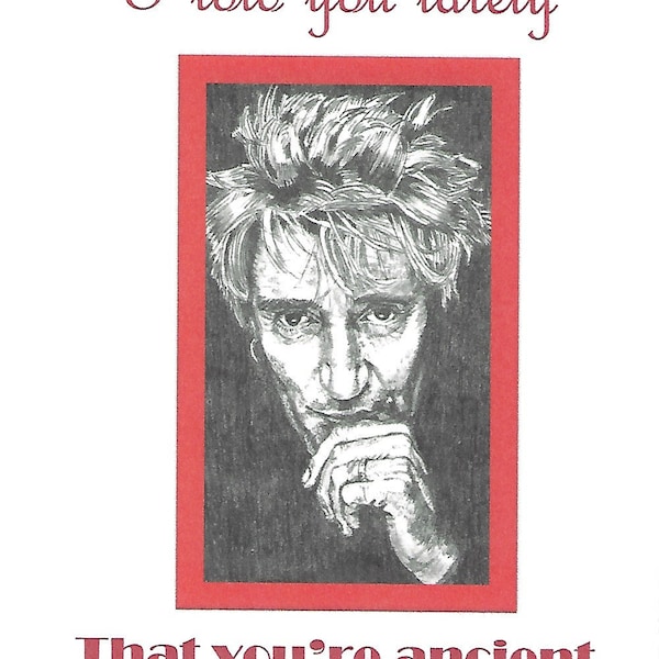 Rod Stewart Birthday Card - Etsy UK