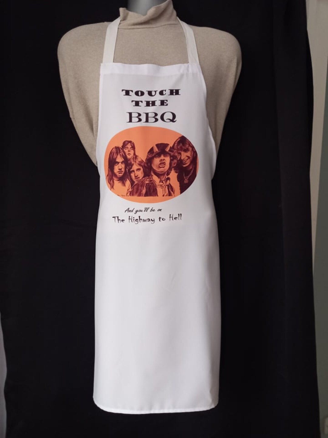 AC/DC Apron. Artwork Adapted From My Original Pencil Drawing. More ...