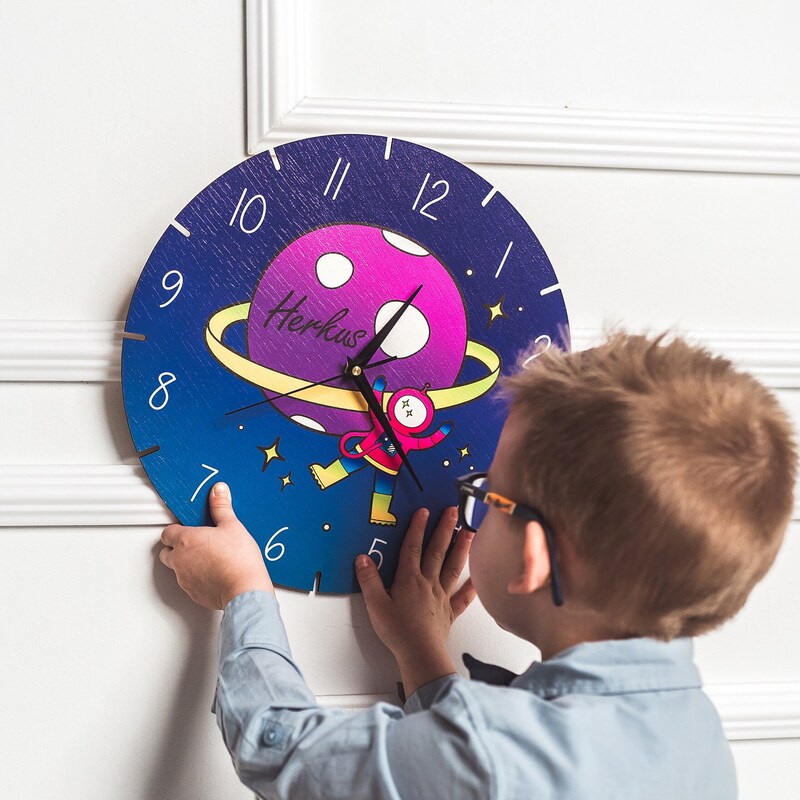 Children Wall Clock - Etsy