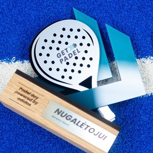 Personalized Paddle Tennis or Pickleball Trophy With Unique UV Print ...