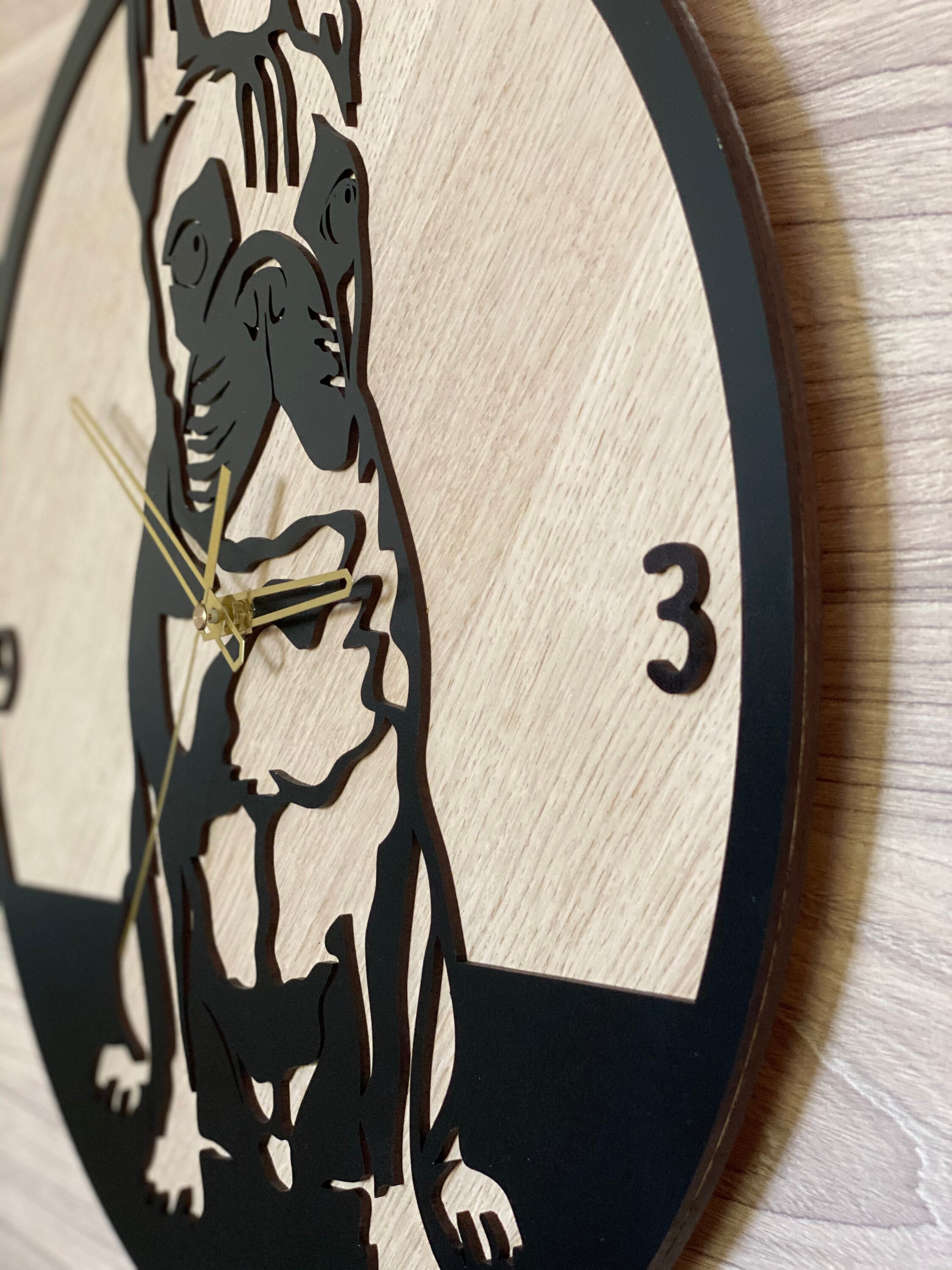 Quality Handmade Wall Clock with Dog / French Bulldog / Lovely | Etsy