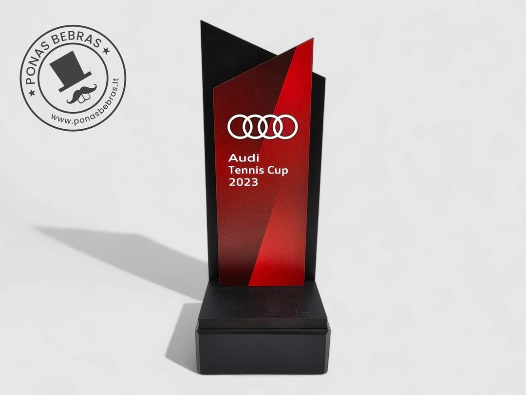 Personalized Wooden Trophy - Custom Award for Every Event! UV Logo/text ...