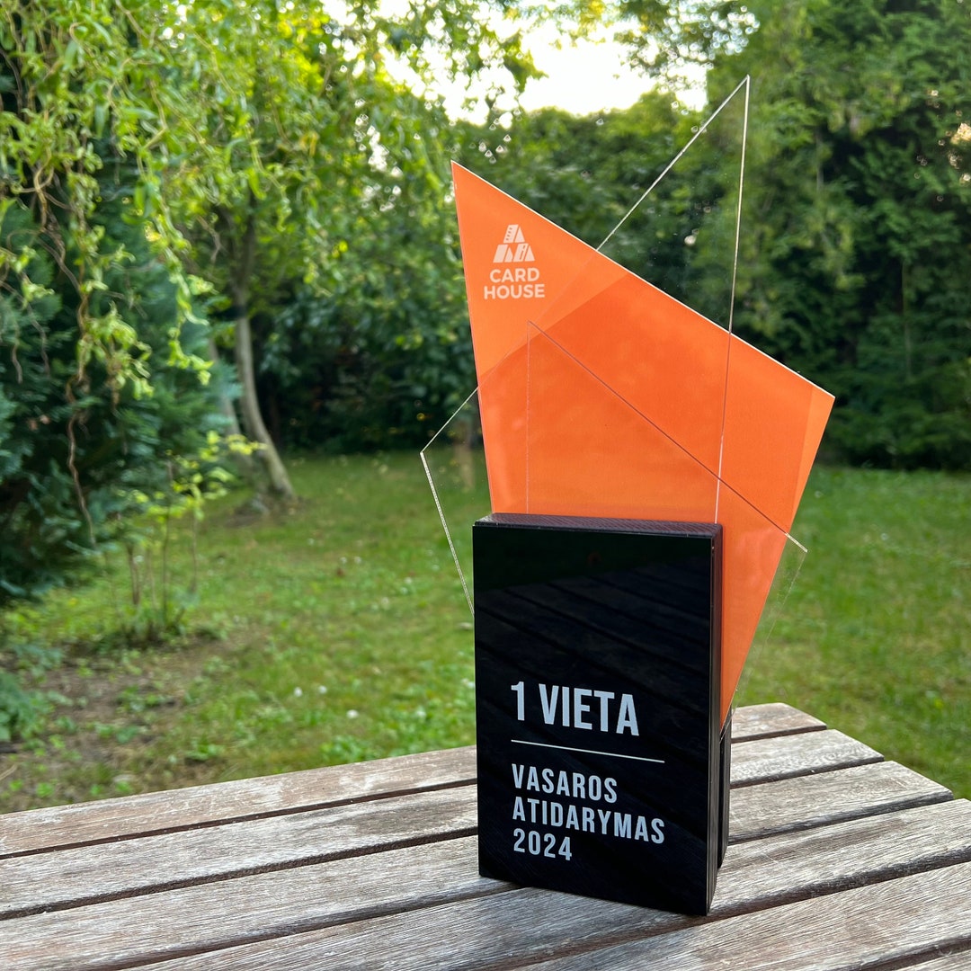 Customizable Award, Modern Acrylic Trophy With Irregular Shape, High ...