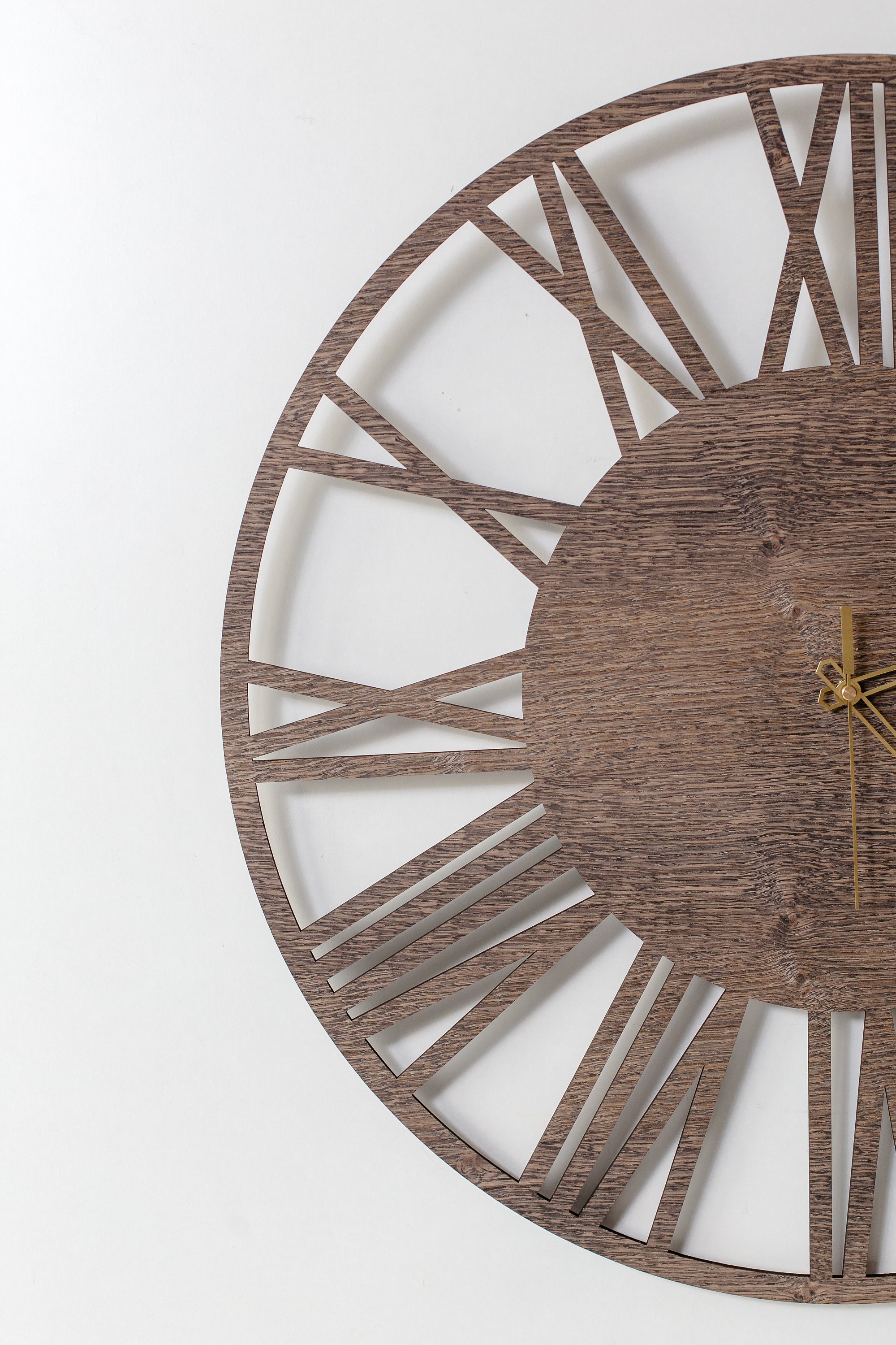 Quality Handmade Rustic Solid Wood / Natural Oak Wall Clock - Etsy