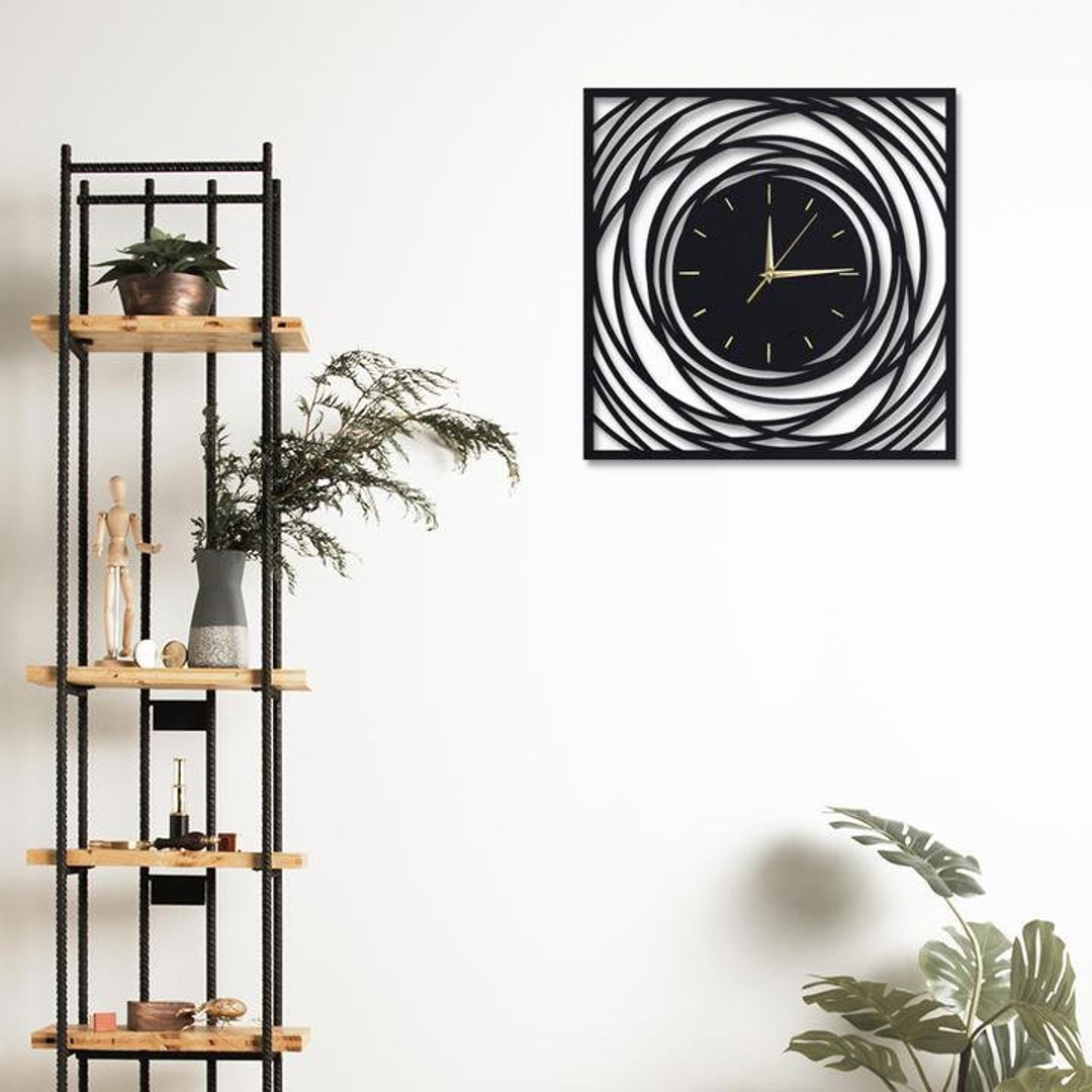 Custom Made Square Wall Clock, Natural Wood / Oak Personalized Gift ...