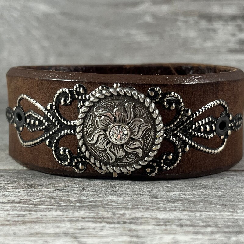 Leather Cuff Bracelet - Etsy
