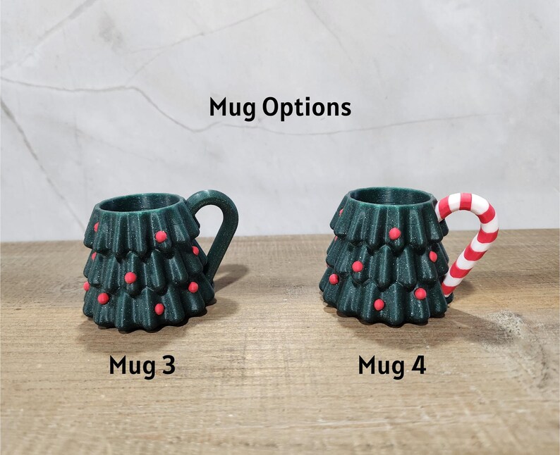Christmas Tree Mug Clicker: 3D Printed Holiday Fidget, Winter Desk Toy ...