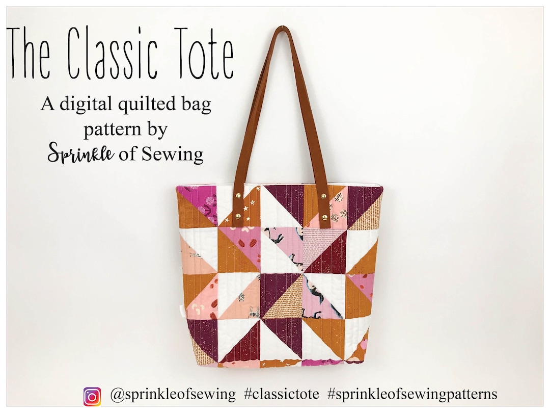 The Classic Tote Pattern, Digital Download, PDF - Etsy
