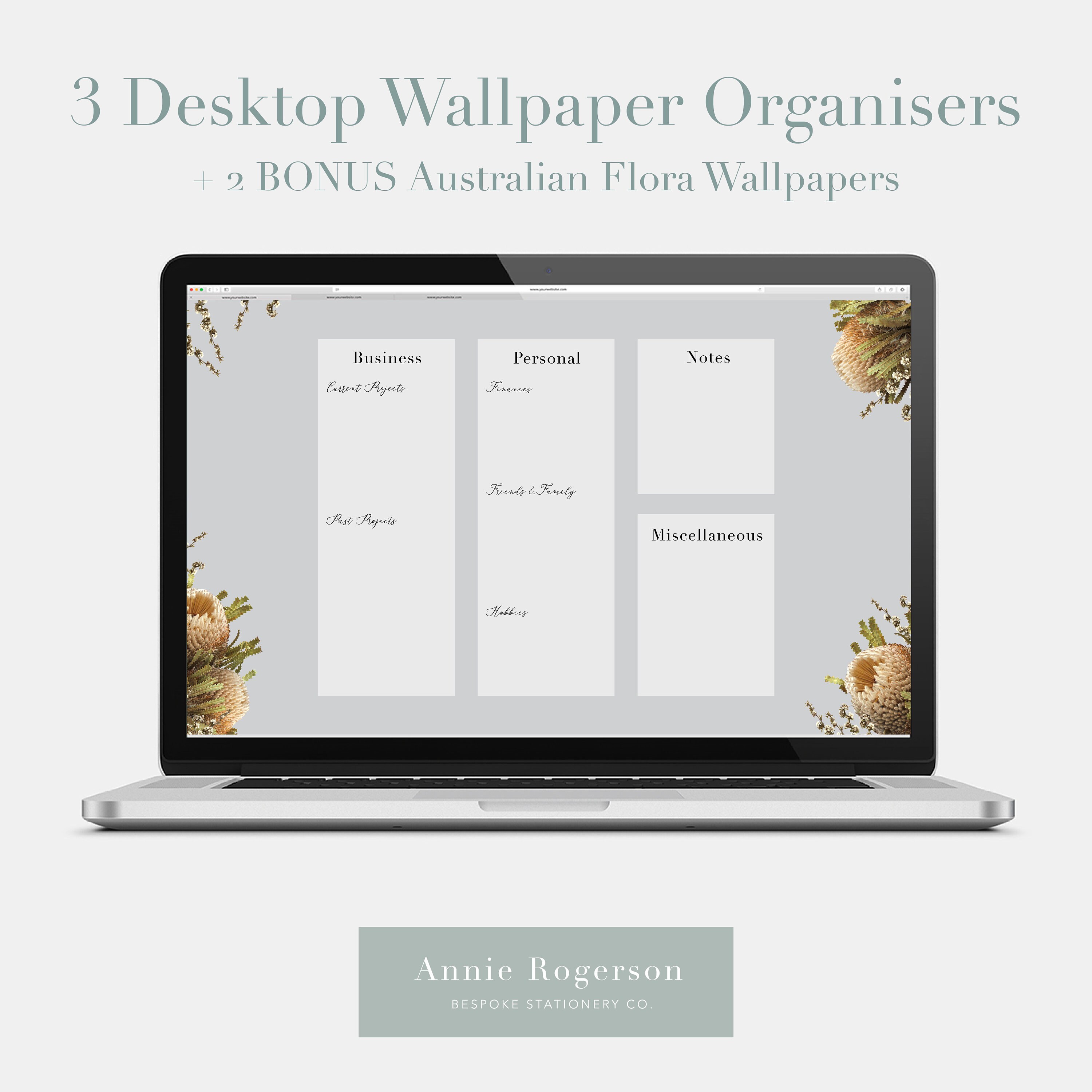 Desktop Background Organiser Wallpaper | Australian Natives | Floral ...