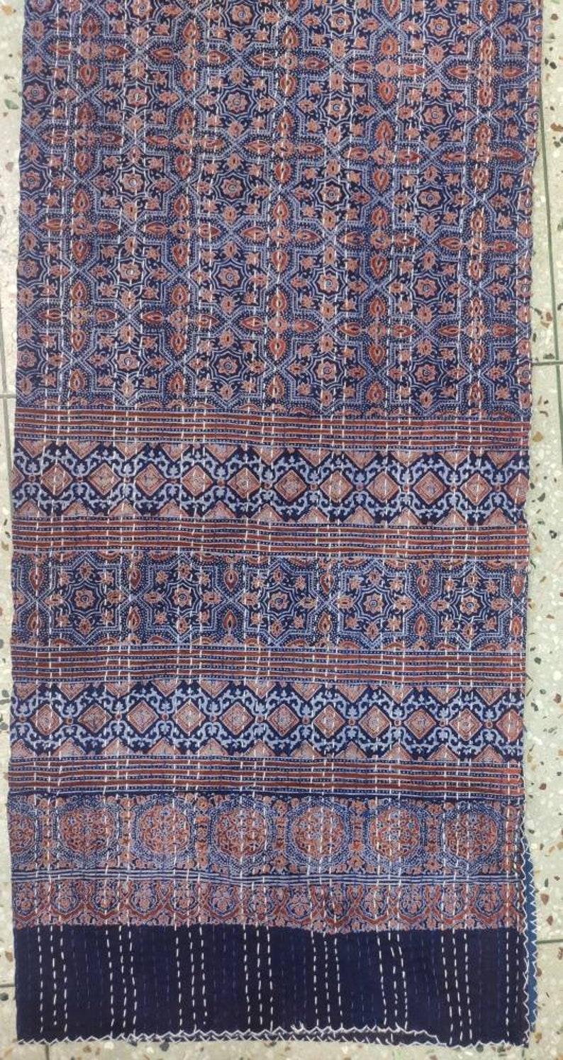 Ethnic Traditional Ajarak Design Hand Block Printed With - Etsy