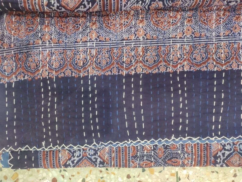 Ethnic Traditional Ajarak Design Hand Block Printed With | Etsy