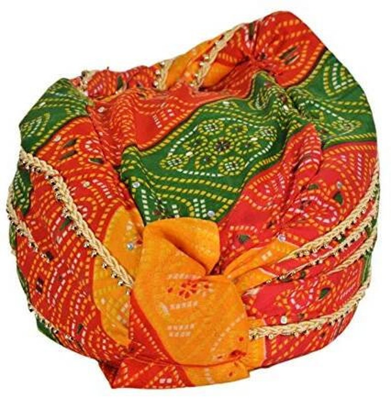 Indian Chunari Printed Hand Made Men S Safa Turban Jaipuri - Etsy