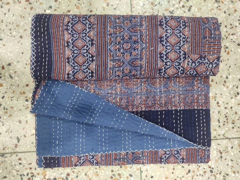 Ethnic Traditional Ajarak Design Hand Block Printed With | Etsy