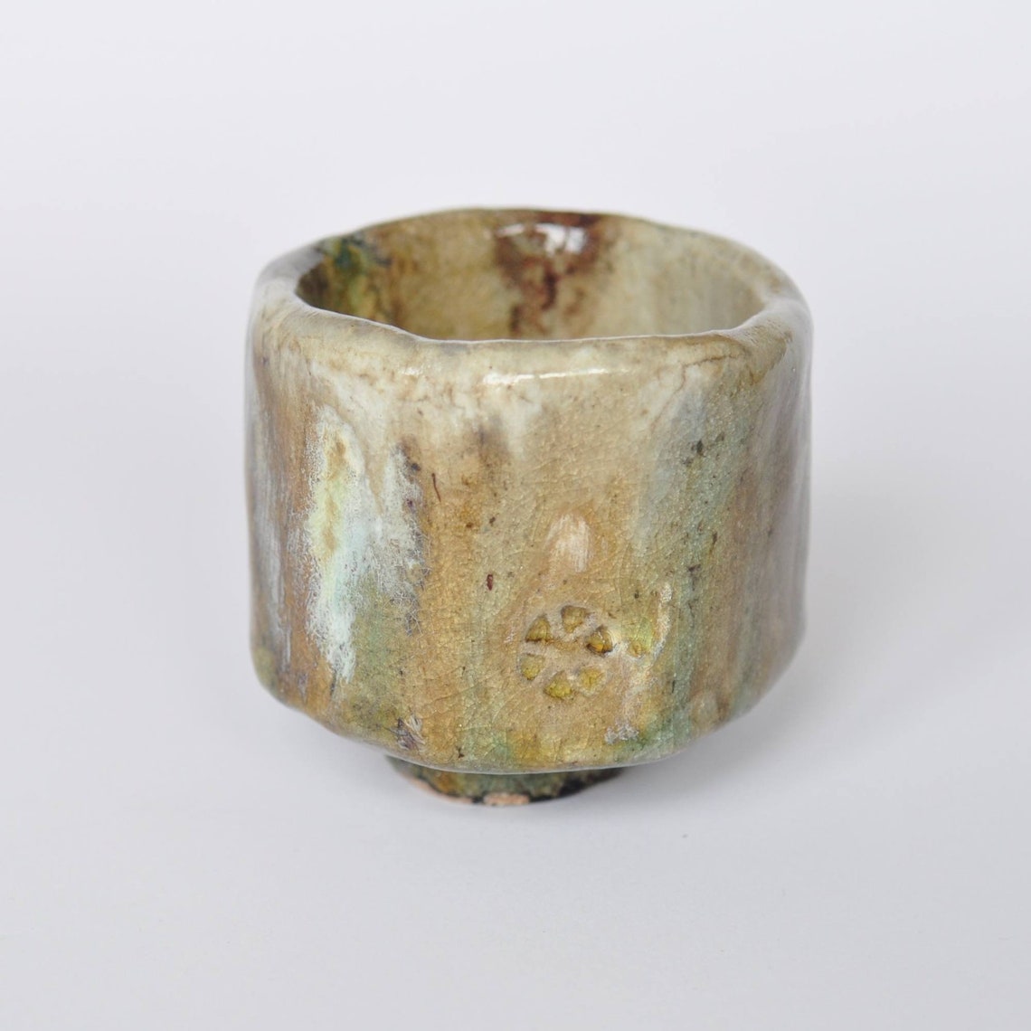 Raku Pottery Chawan in the Colors of Amber. Hand-painted With - Etsy