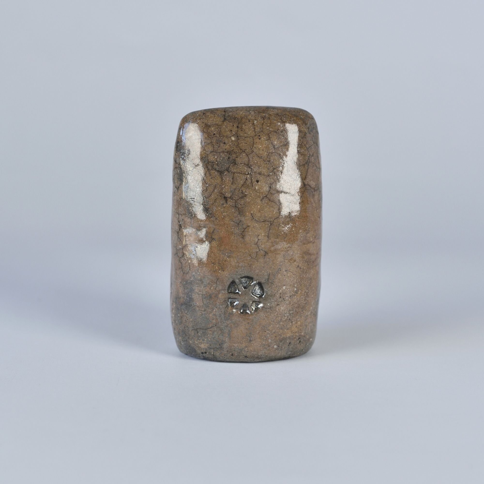 Ceramic Figurine of a Raku Owl. Light Brown Owl With Hairline ...