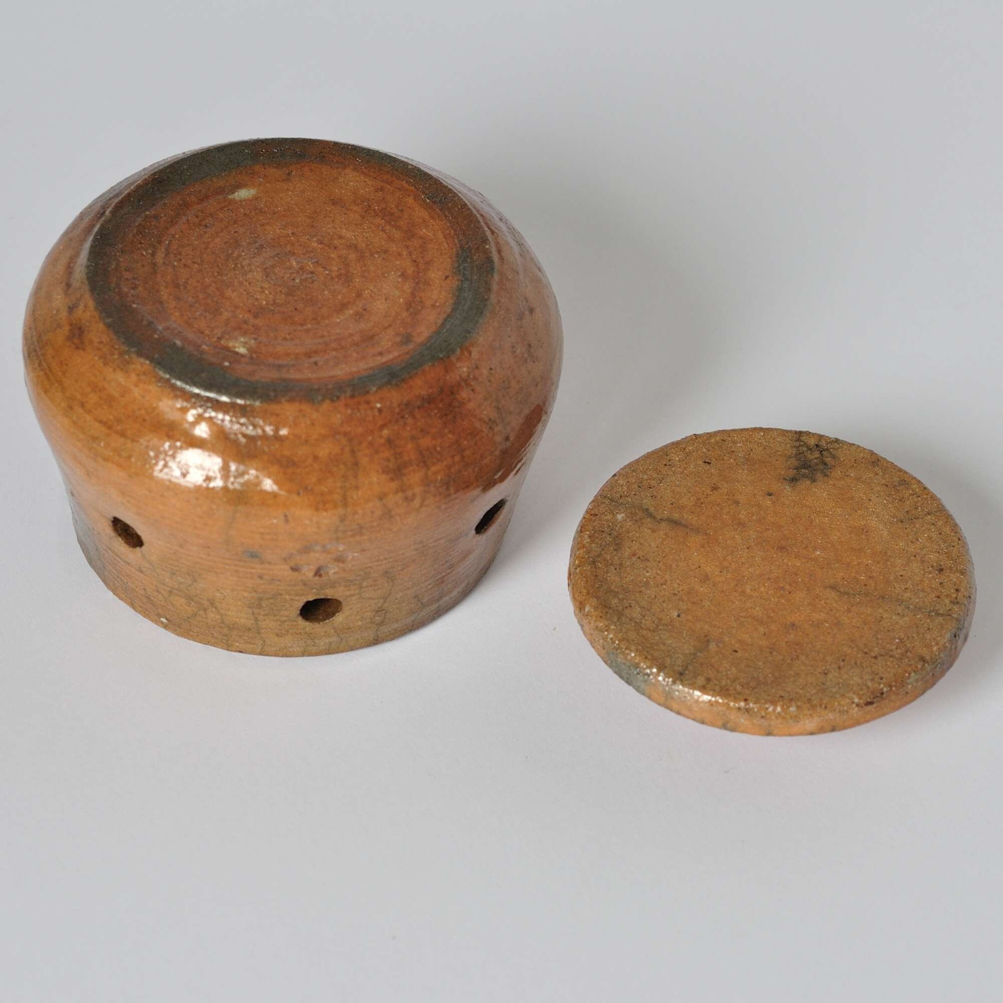 Raku Ceramic Garlic Keeper. Brown Jar With Craquelure. - Etsy