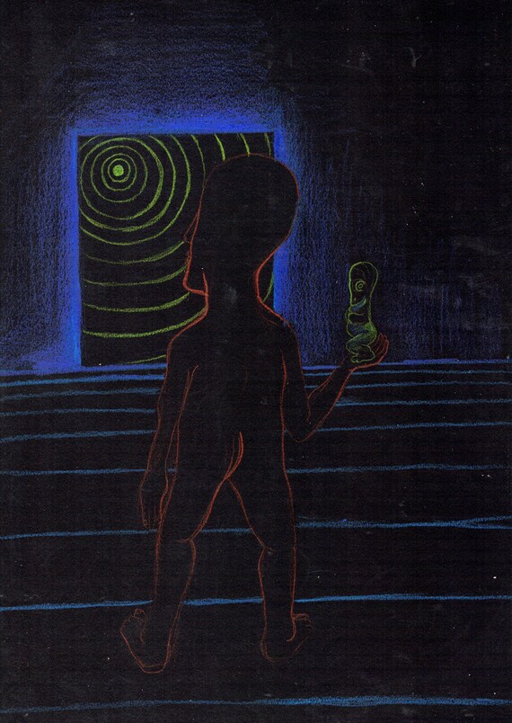 Transition to Another Dimension Illustration - Etsy