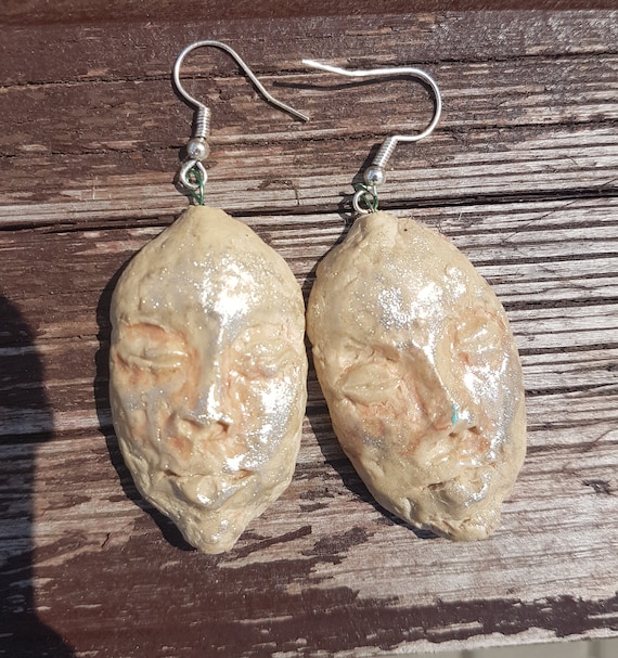 Calm People Disturbing Earrings With a Chological Pattern - Etsy