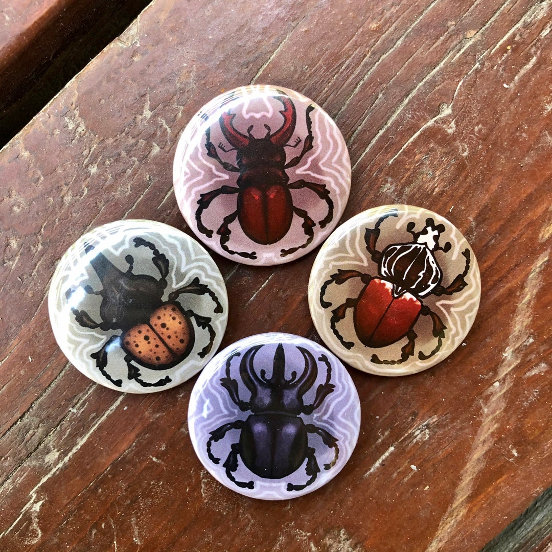 BEETLE Buttons - Etsy