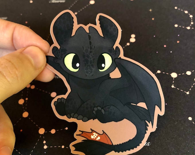 Little Toothless Dragon Sticker - Etsy