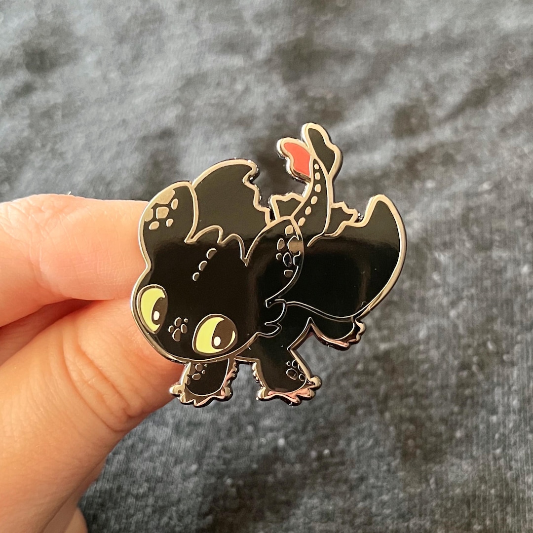 Night Dragon Enamel Pin - Etsy