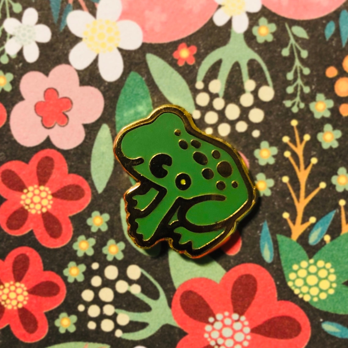 Frog Enamel Pin - Etsy