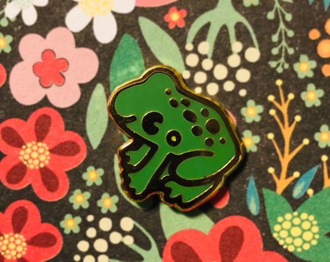 Frog Enamel Pin - Etsy