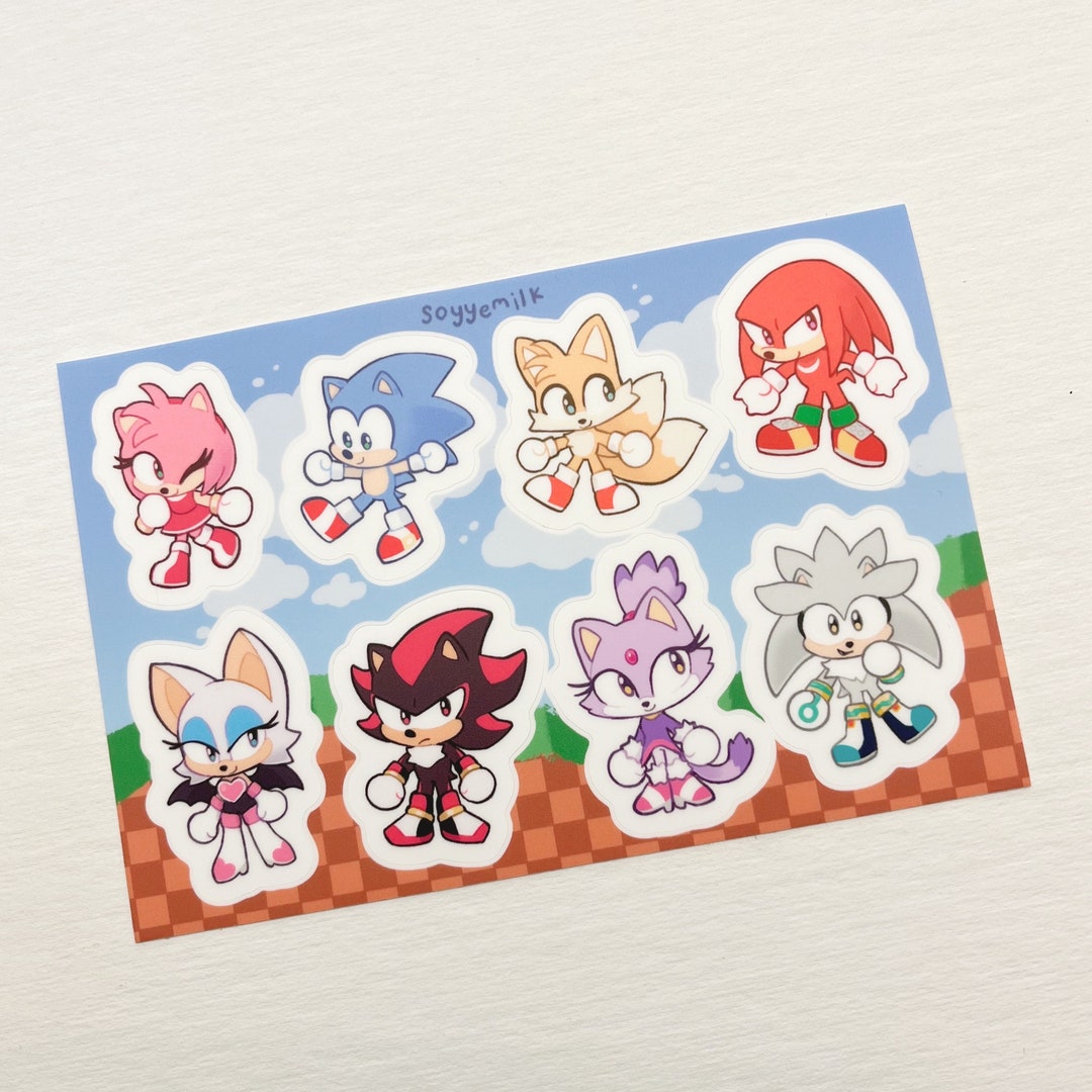 Sonic Characters Sticker Sheet - Etsy