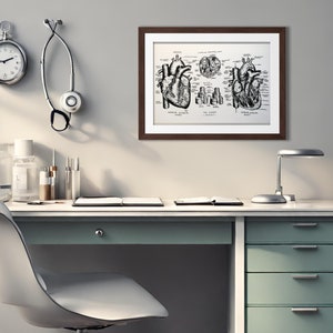 Anatomical Heart Poster | Cardiology Nurse Gift | for Cardiologist Gift ...