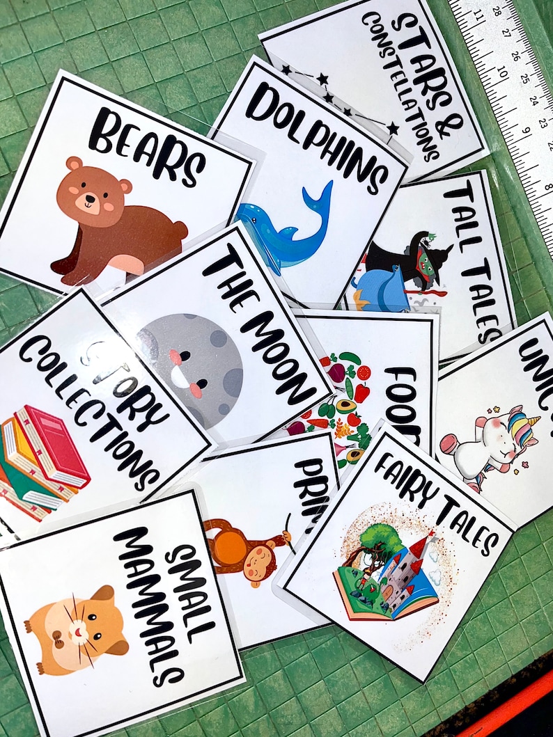 140 Book Bin Labels INSTANT DIGITAL DOWNLOAD for Classroom Library ...
