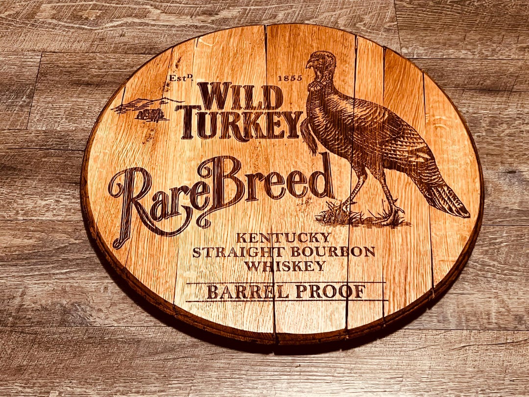 Wild Turkey Rare Breed Bourbon Barrel Head | Wild Turkey Barrel Head ...
