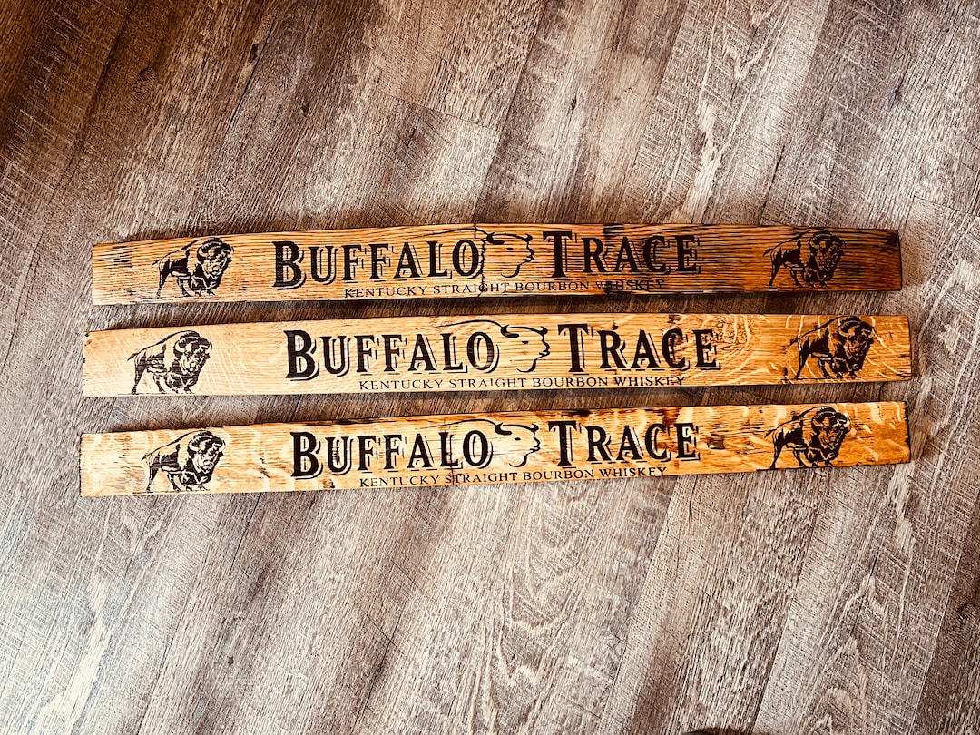Personalized Buffalo Trace Barrel Stave: Laser Engraved Bourbon Whiskey ...