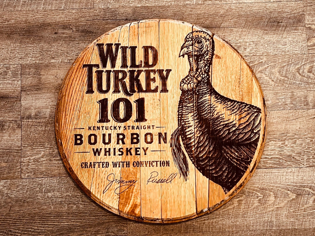 Wild Turkey Whiskey | Wild Turkey 101 Bourbon Whiskey Barrel Head ...