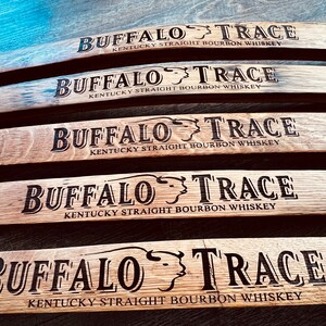 Personalized Buffalo Trace Barrel Stave: Laser Engraved Bourbon Whiskey ...