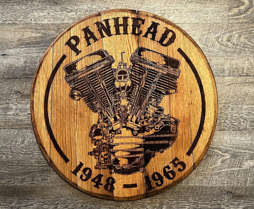 Bourbon Barrel Head | Harley-davidson Panhead | Panhead Engine ...