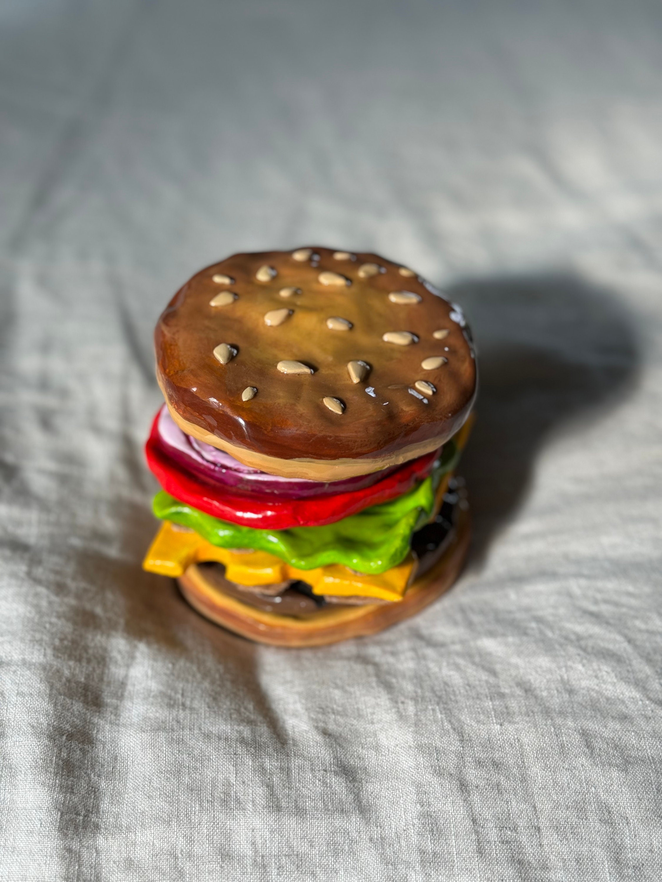 Burger Coaster Set set of 8 - Etsy