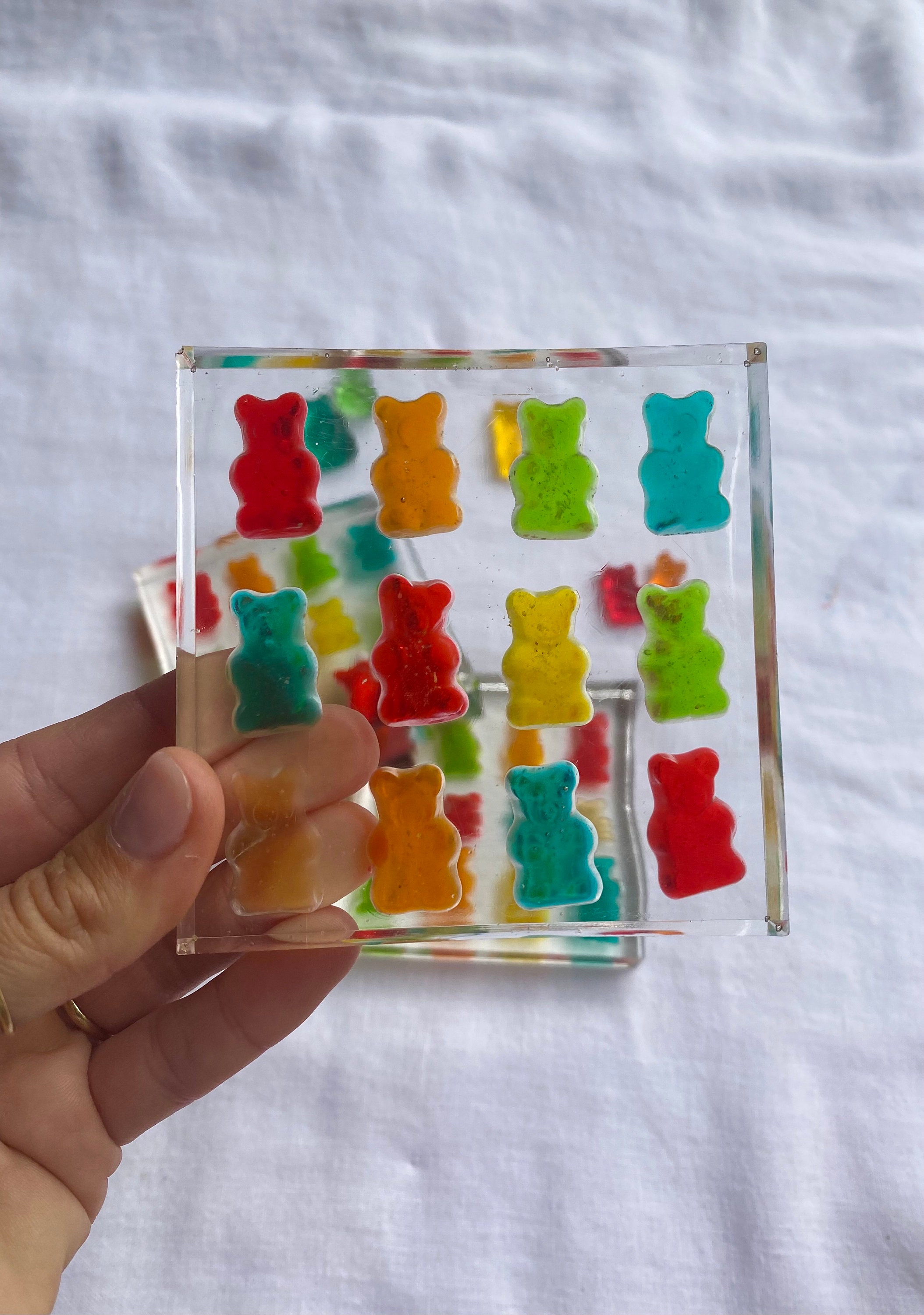 Gummy Bear Square Resin Coasters (1/2 Inch Thick) - Etsy