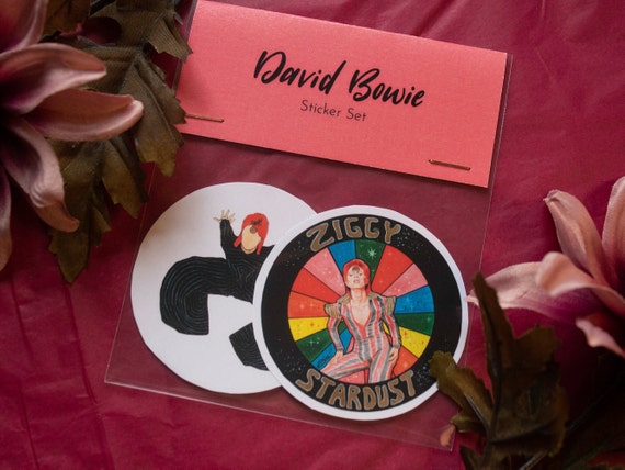 BOWIE STICKER SET David Bowie Ziggy Stardust - Etsy