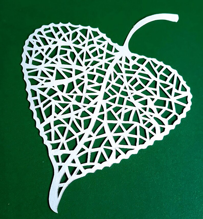Printable Leaf Paper Cutting Templates, Botanical Craft (digital ...