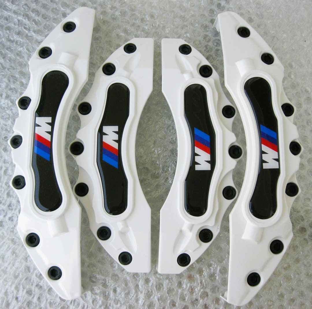 Brake Caliper Covers Set White for BMW M Power E30 E46 E39 E90 E60 F10 ...