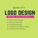 Logo Creation Word PNG or SVG Files Basic Logos - Etsy