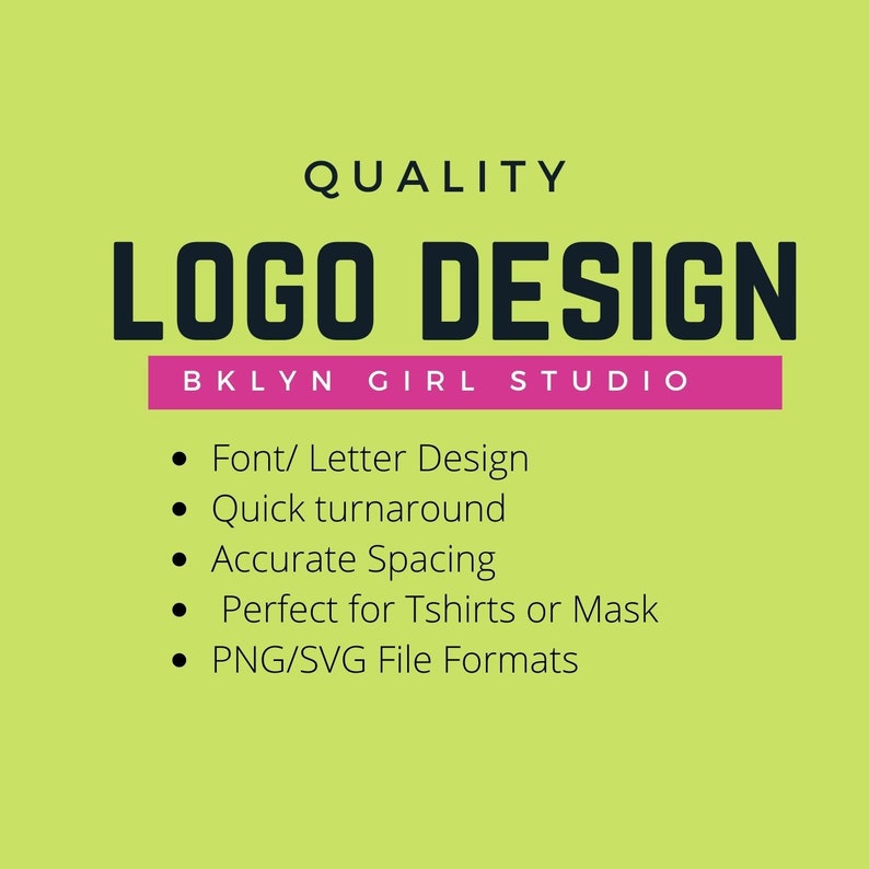 Logo Creation Word PNG or SVG Files Basic Logos - Etsy
